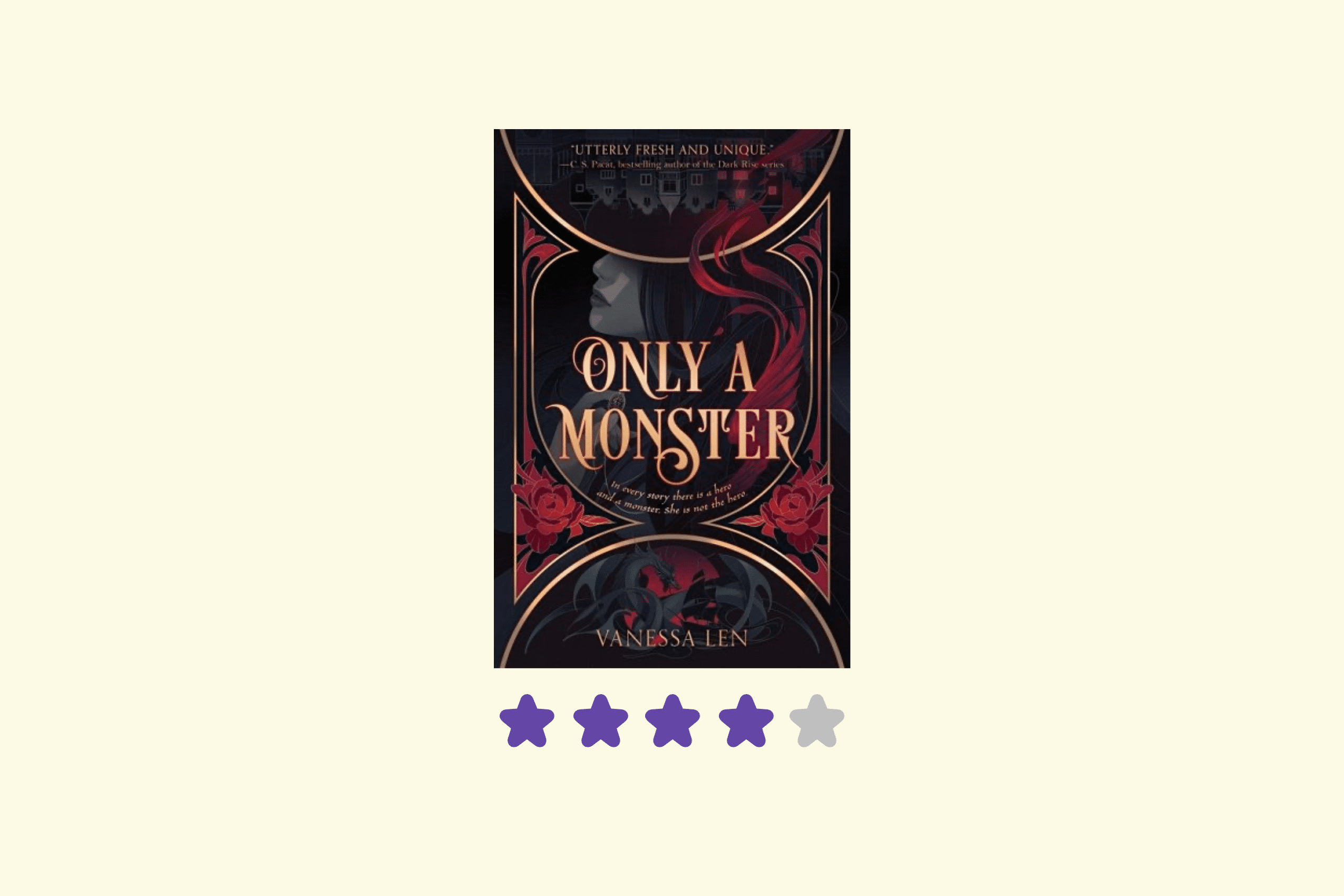Only a Monster by Vanessa Len (YA - book review)